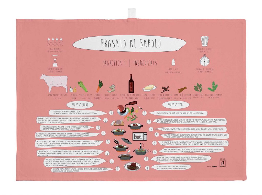 Tea Towel Brasato IMAGOMMAGE tea-towel-brasato-imagommage
